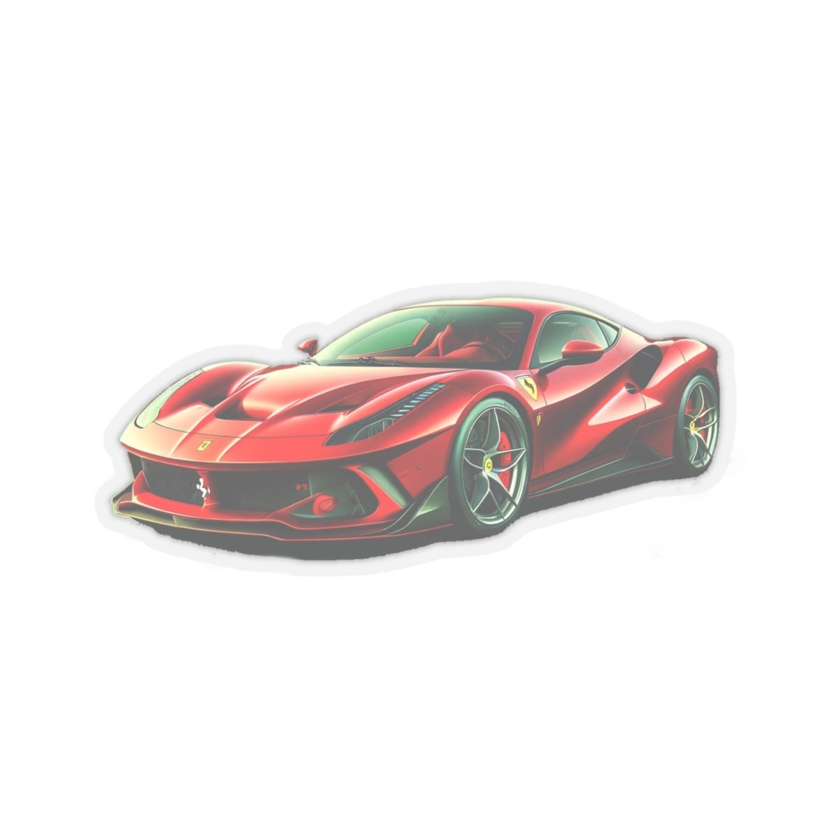 Premium Ferrari 296 GTB Sticker, High-quality Vinyl Decal for Car ...