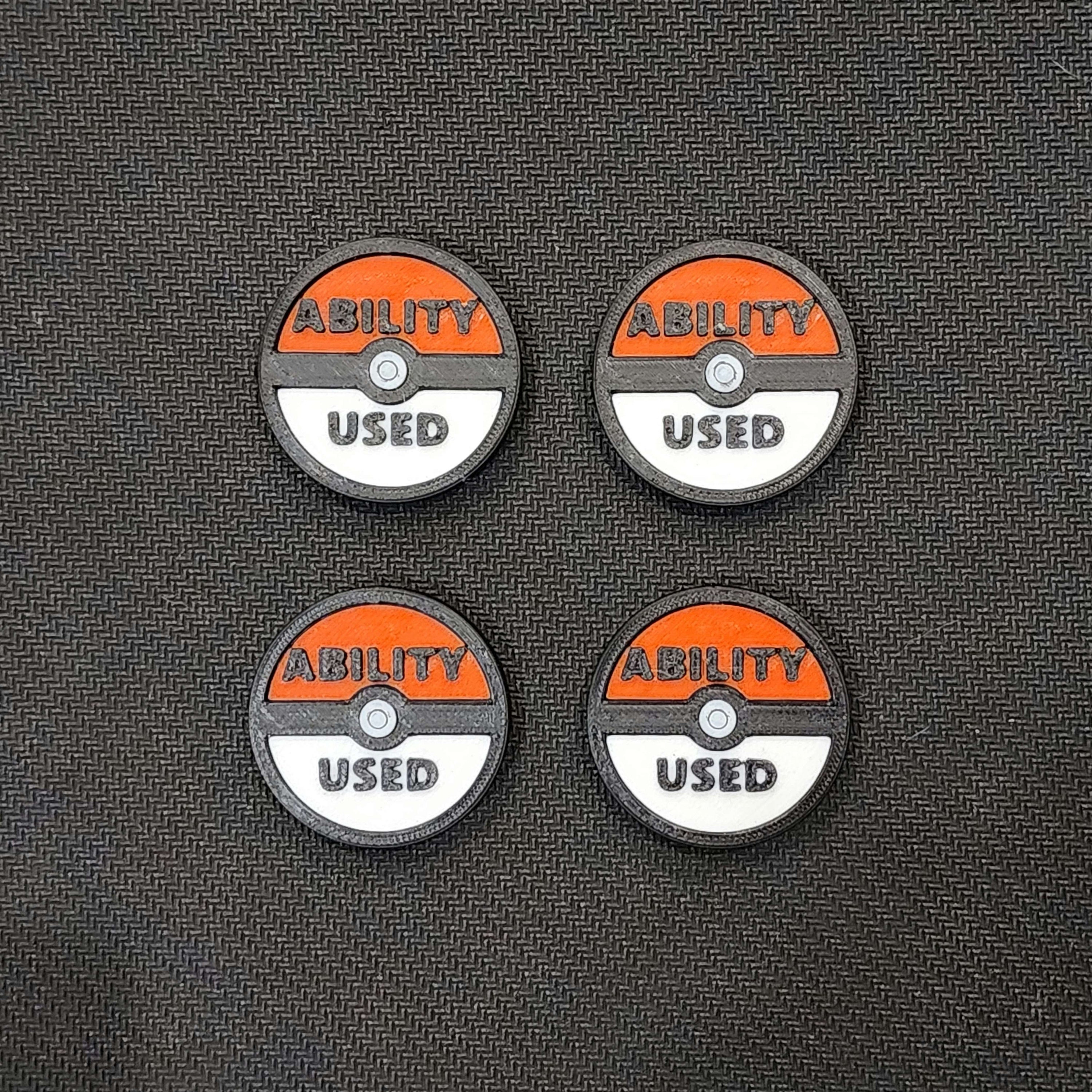 Set of 4 - Pokemon Markers: Poke Great Ultra Master Ball TCG Ability ...