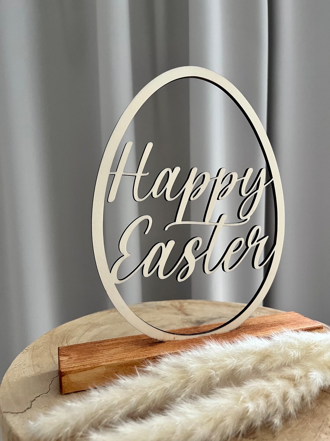 Happy Easter Wooden Sign With Stand - Etsy