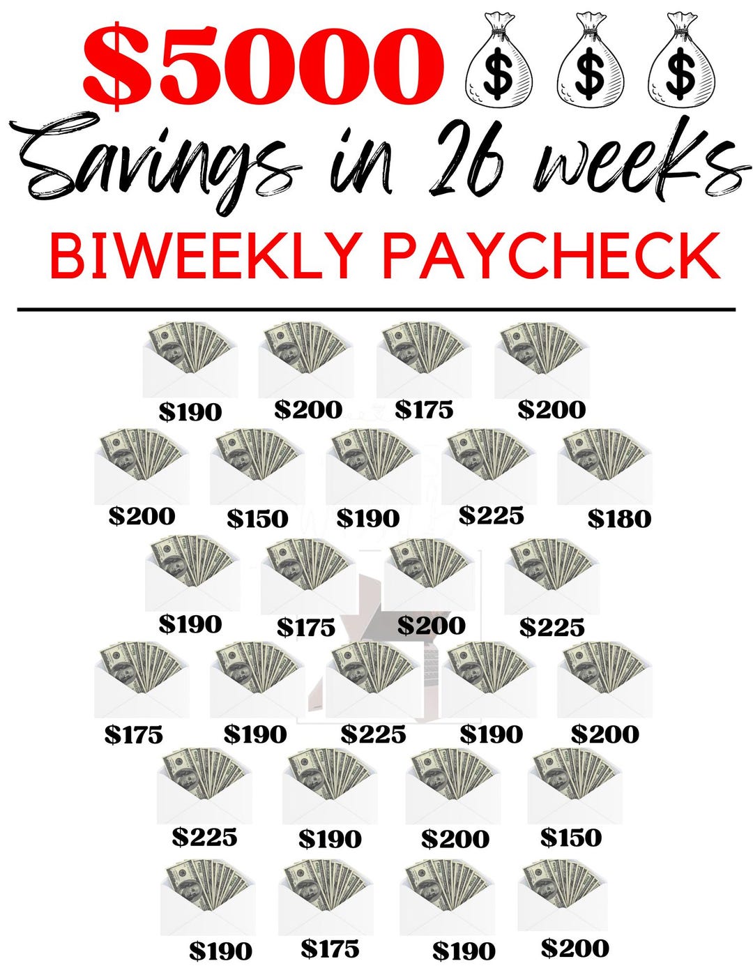 Budget Sheet 5K Savings Challenge *NEW COLOR* - Etsy