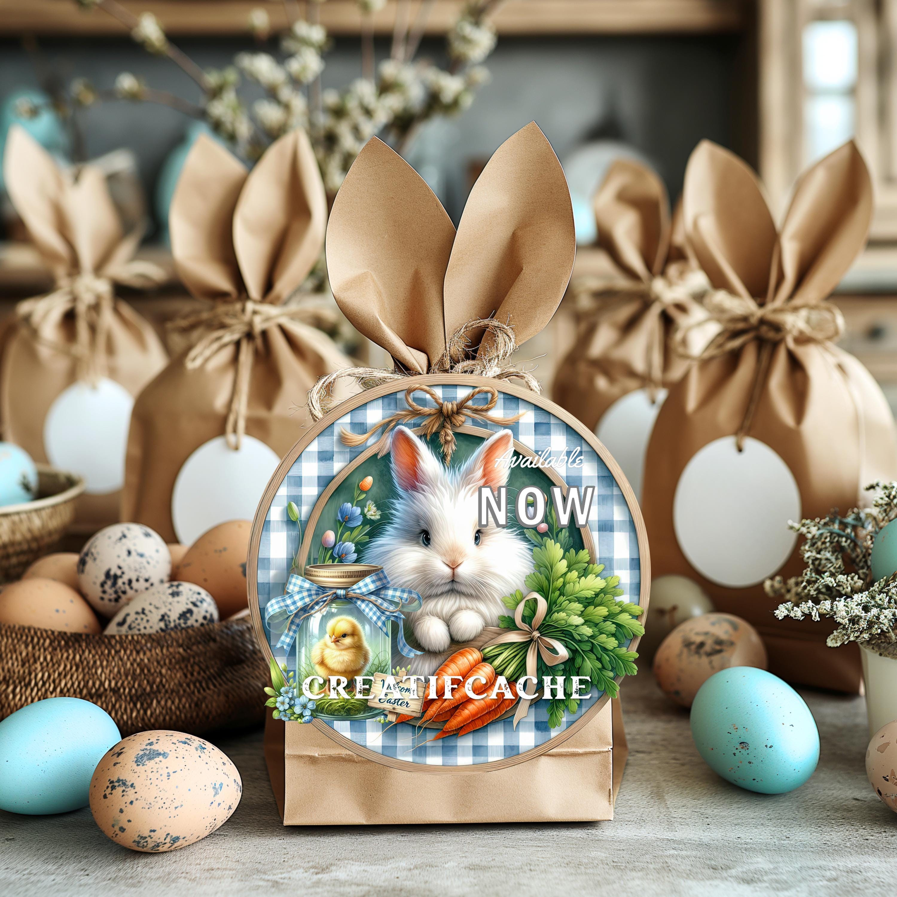 PNG Digital File, Easter Bunny Chicks, Round, Sublimation, Metal Signs ...