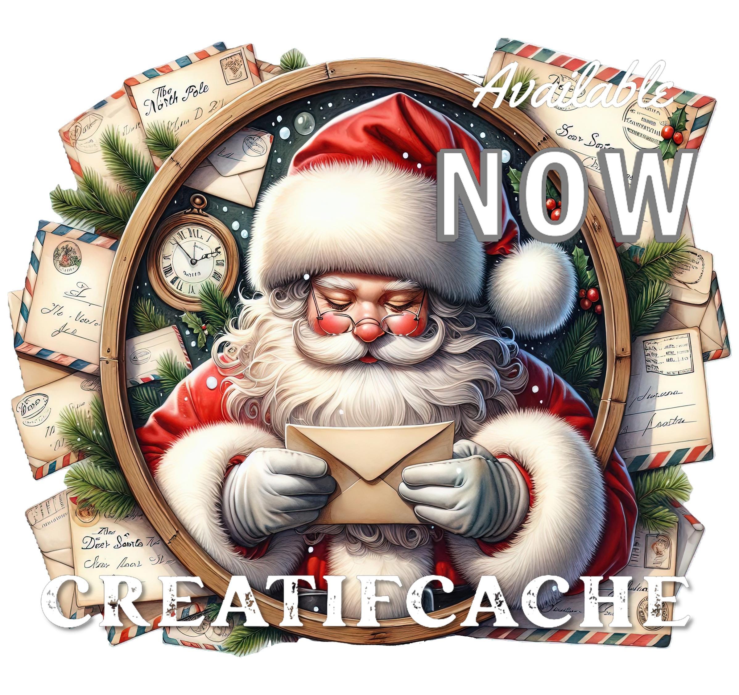 Old Fashioned Santa, Circle, Letters to Santa, Santa Mail, Dear Santa ...