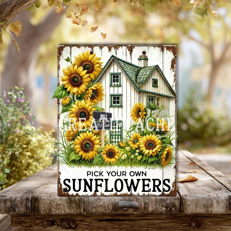 Sunflower Cottage Sign - Etsy