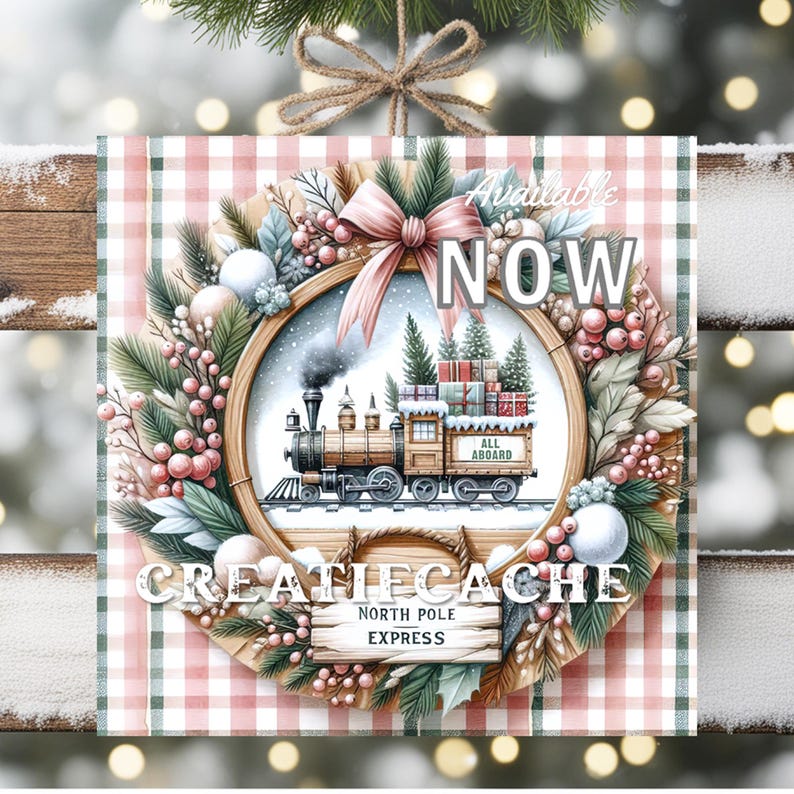 North Pole Express, Square Scrapbooking, Junk Journal, Cute Xmas Paper ...