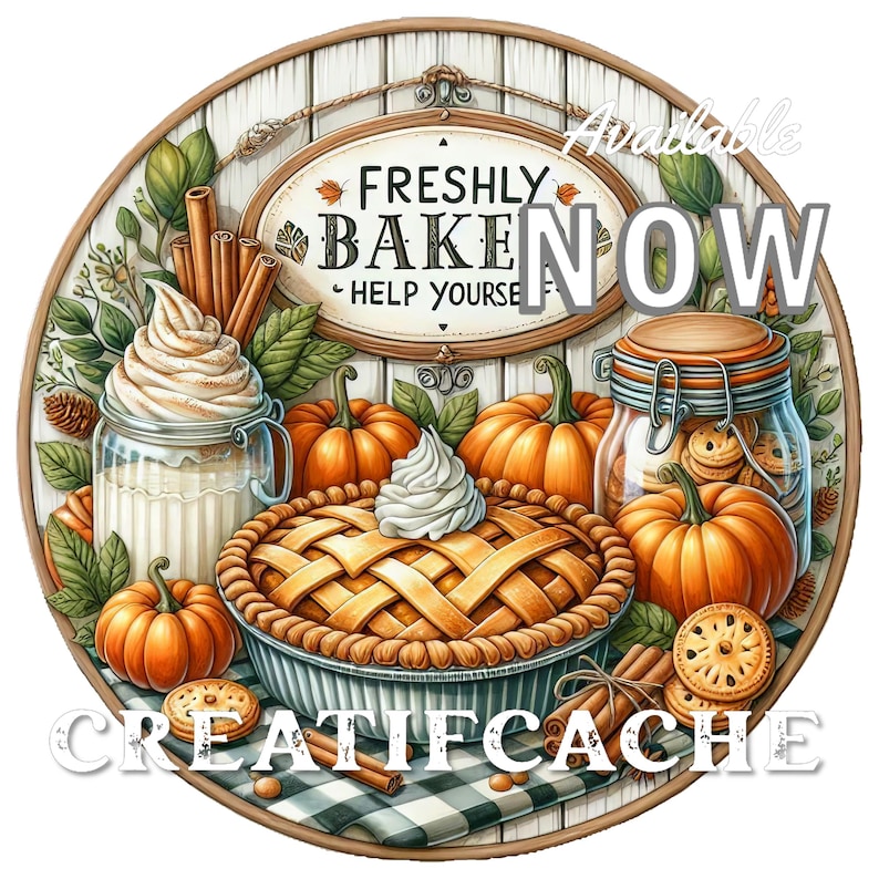 Pumpkin Pie, DIY Sign, Door Hanger, Farmhouse Fall, Digital, Fabric ...