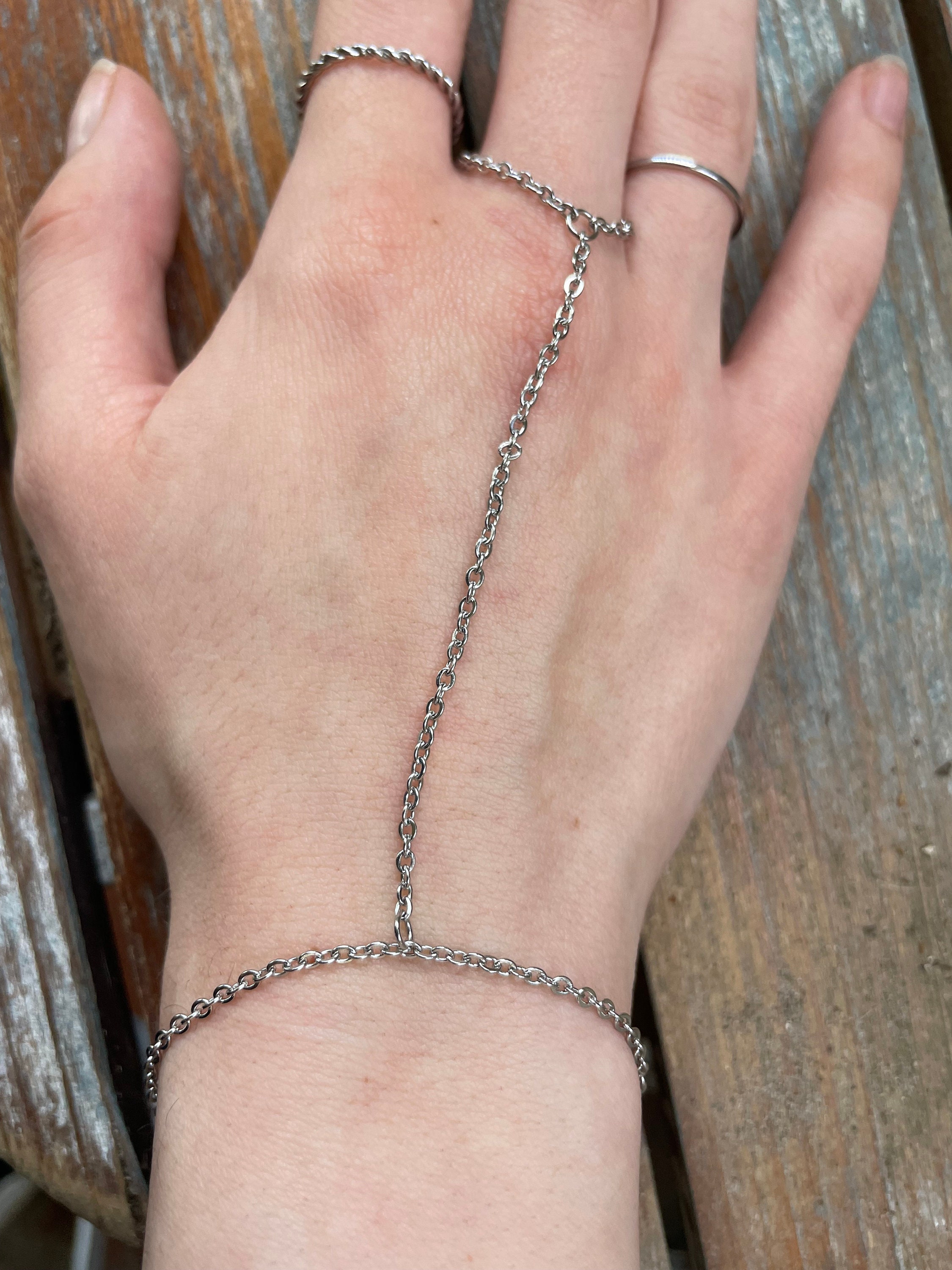 Silver Hand Chain Bracelet Summer Bracelet Dainty Jewelry - Etsy