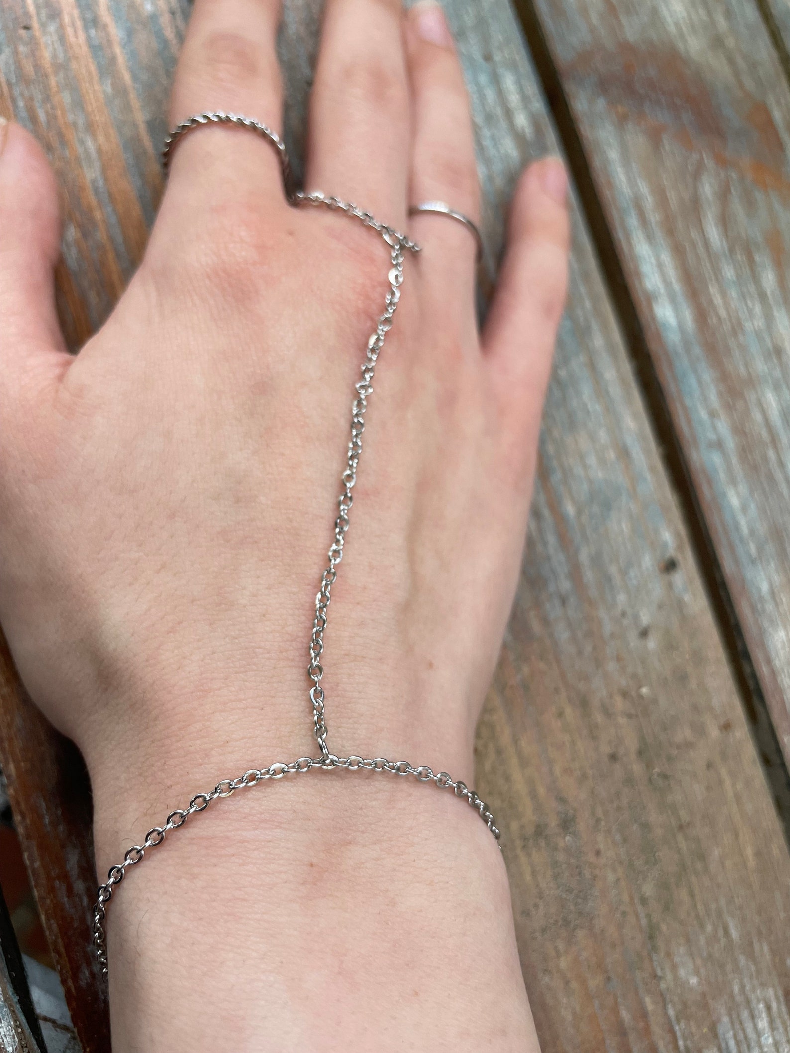 Silver Hand Chain Bracelet Summer Bracelet Dainty Jewelry - Etsy