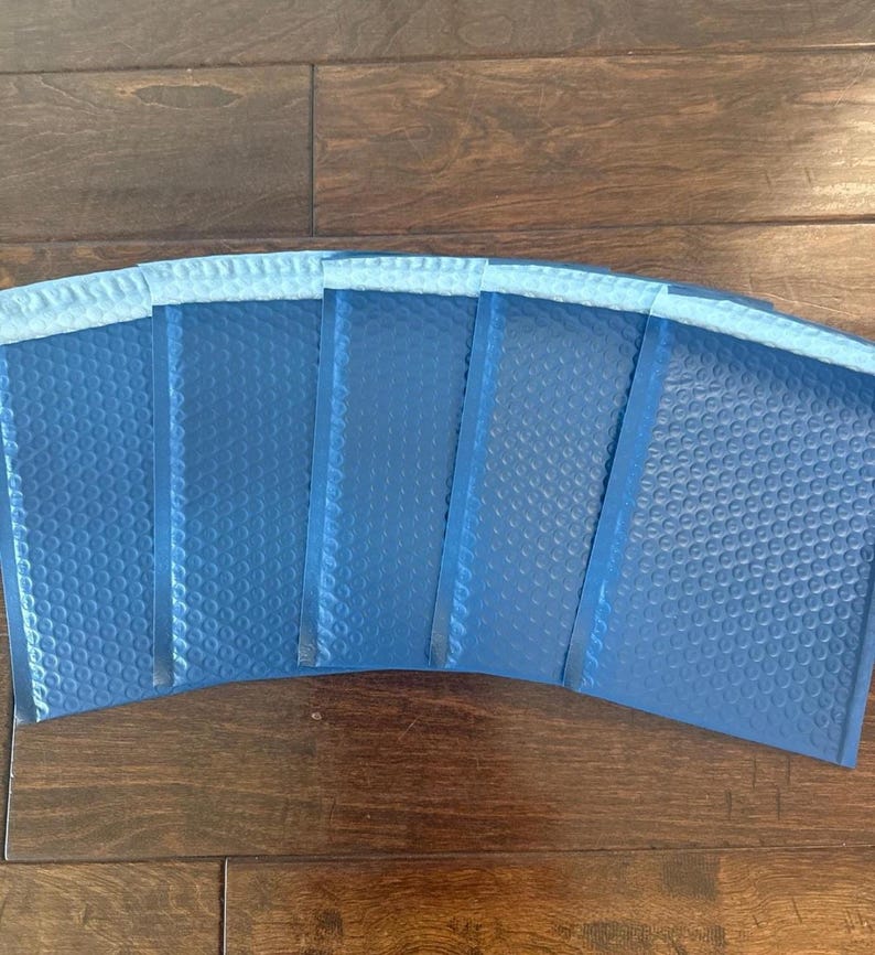 10 OR 20 Pack - 6x9" Beautiful Navy Blue Designer Bubble Mailers ...