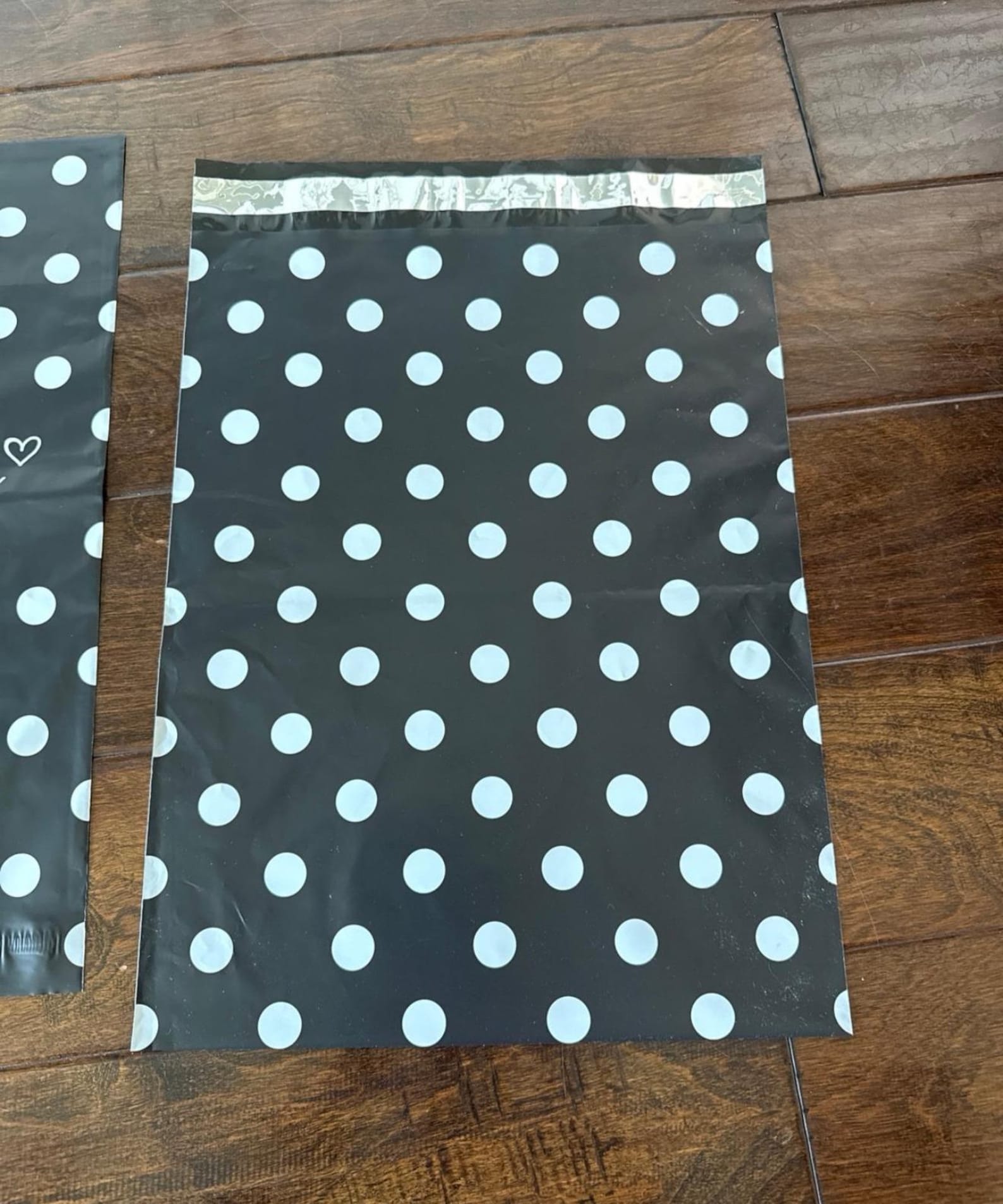 10 or 20 Pack - 12x15.5" Large TY White Polka Dots Designer Poly ...