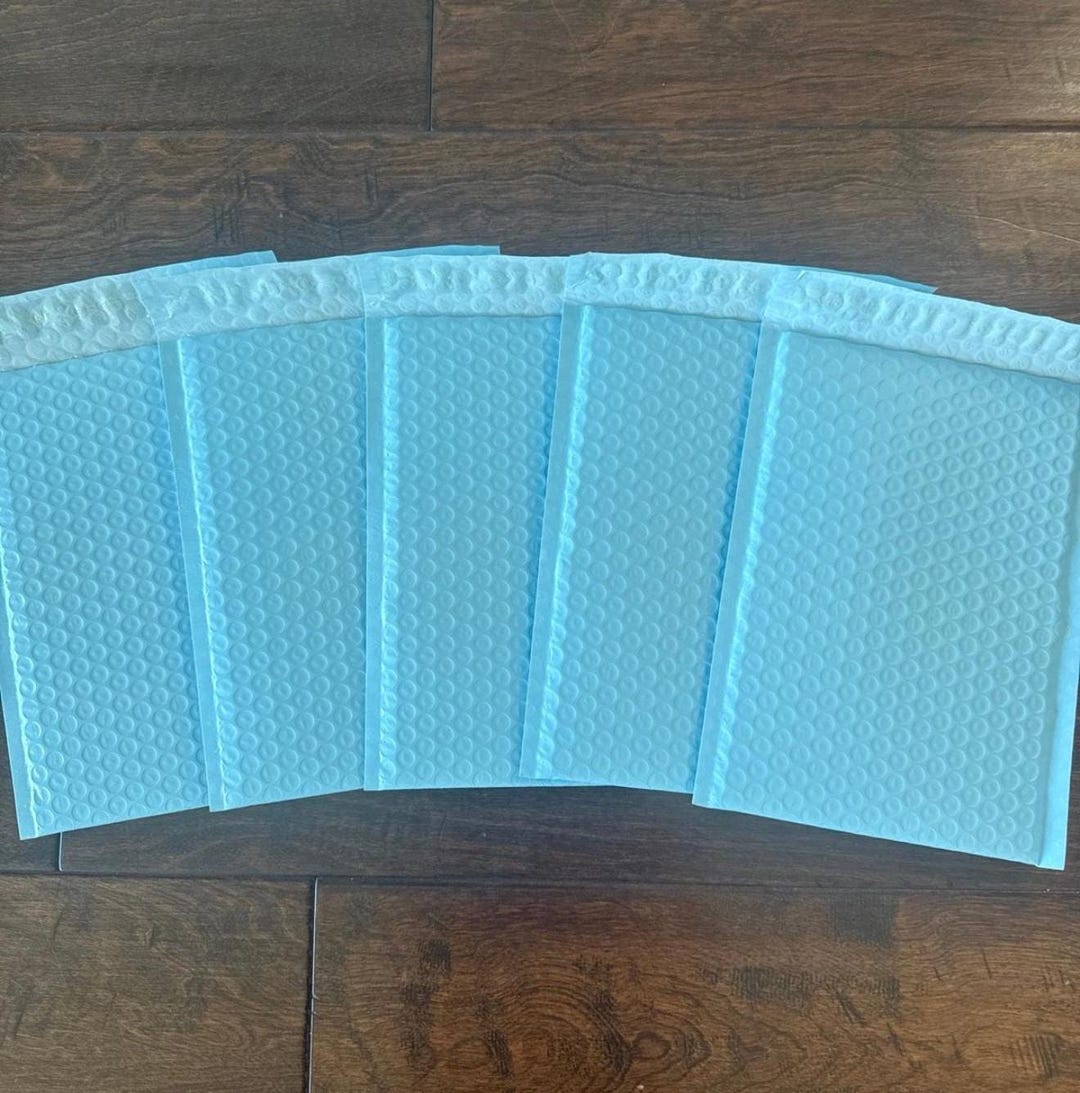 10 OR 20 Pack - 6x9" Beautiful Baby Blue Designer Bubble Mailers ...