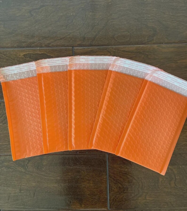 25 Pack - 4x8" Beautiful Mix Colors Designer Bubble Mailers! 5 Colors ...
