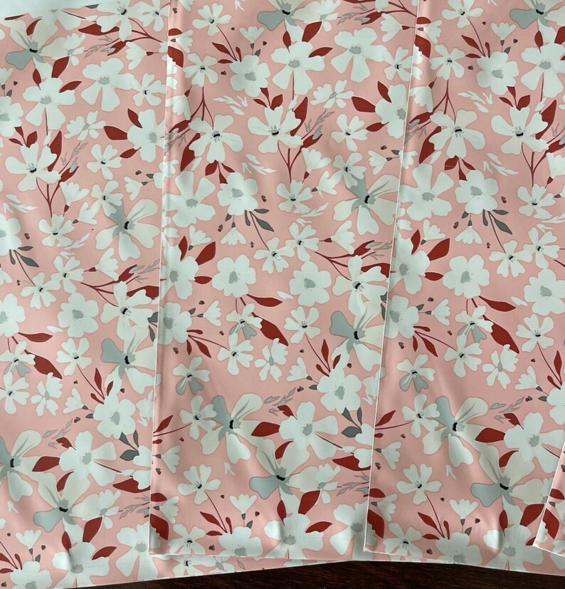 20 OR 40 Pack - 7.5x10.5" Spring Floral Designer Poly Mailers! Non ...