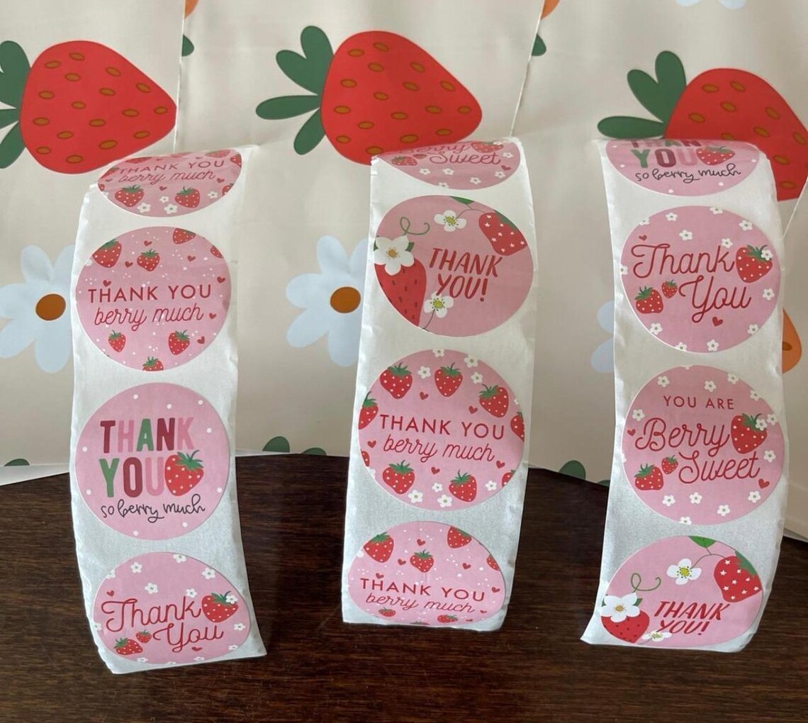 50 Pack - 10x13" Juicy Strawberry Designer Poly Mailers/stickers Mix ...