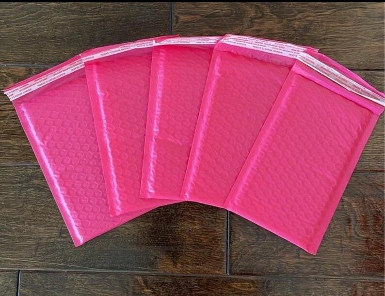 25 Pack - 4x8" Beautiful Mix Colors Designer Bubble Mailers! 5 Colors ...