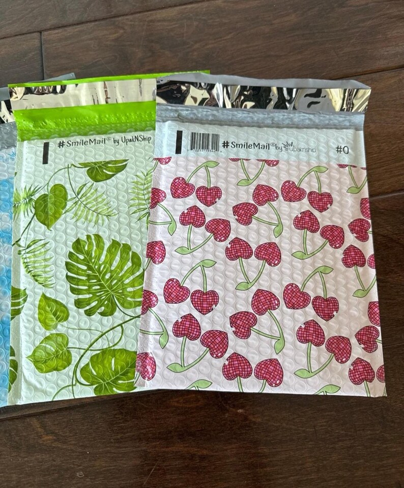 10 OR 20 Pack - 6x10" 4 Patterned Designer Bubble Mailers! Padded-self ...