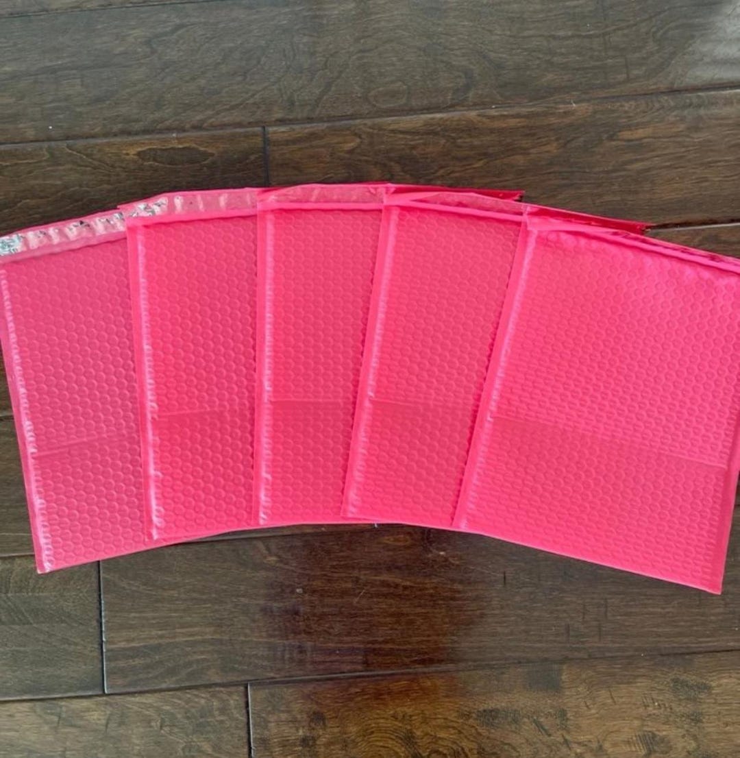 10 or 20 Pack - 8x12" XL Beautiful Hot Pink Designer Bubble Mailers ...