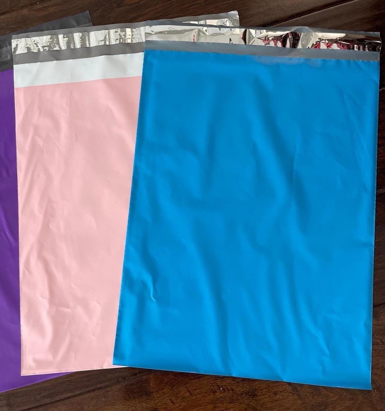 10 or 20 Pack - 12x15.5" Large Mix of 5 Colors Designer Poly Mailers ...