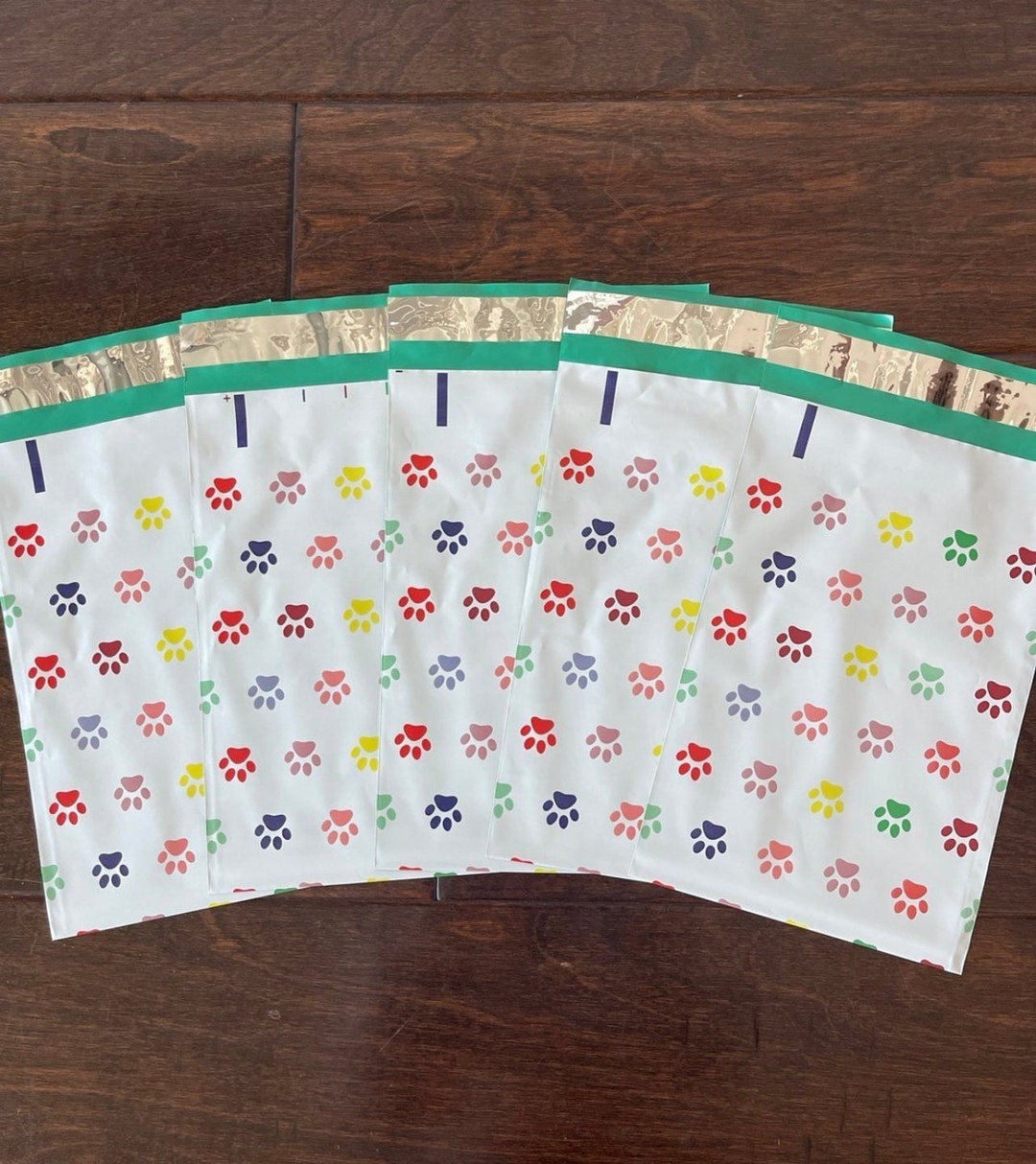 25 OR 50 Pack - 6x9" Puppy Paws Poly Mailers! Non Padded, Self-seal ...