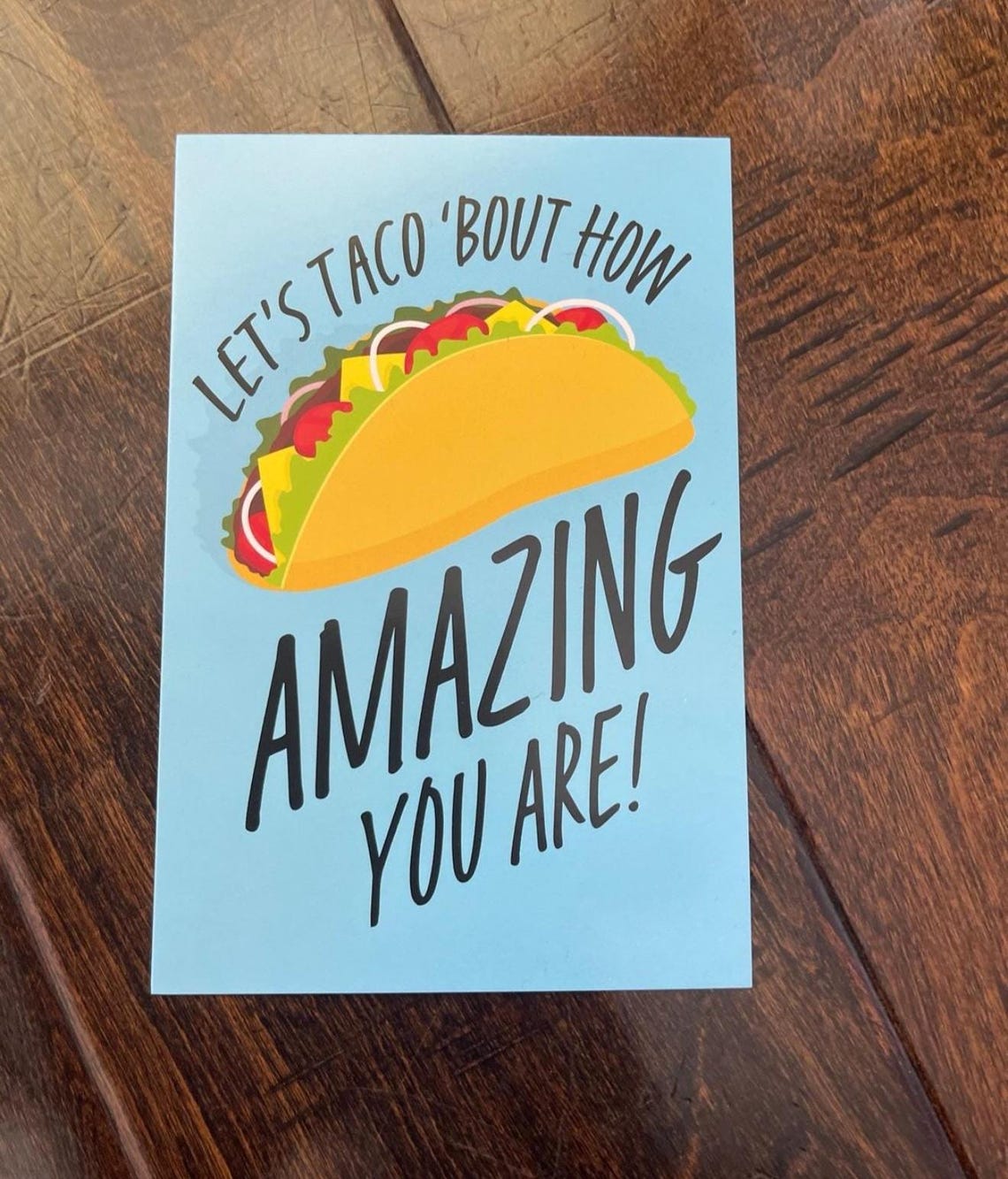 25 OR 50 Pack - 4x6" Yummy Tacos Insert Cards! Thank You Cards for Your ...