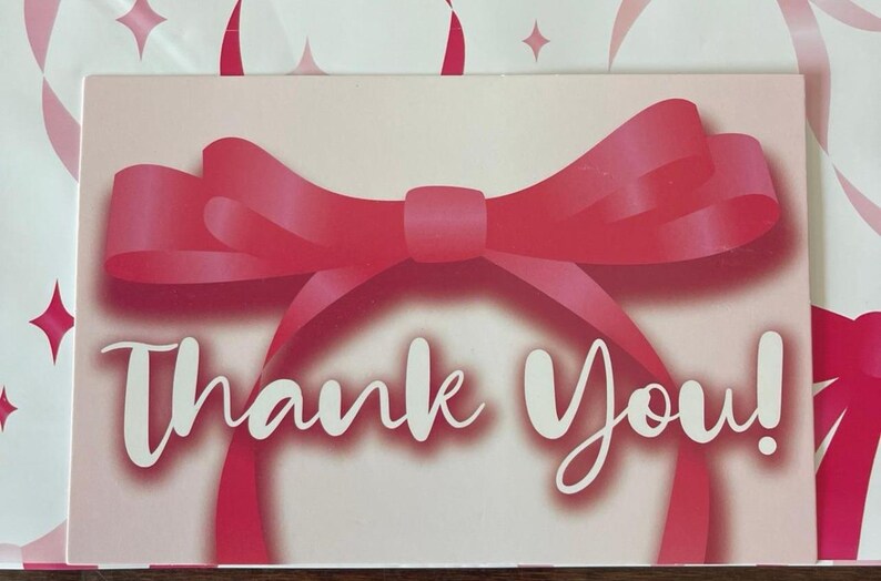 50 Pack - Beautiful Pink Bows 10x13" Poly Mailers & 4x6" Matching ...