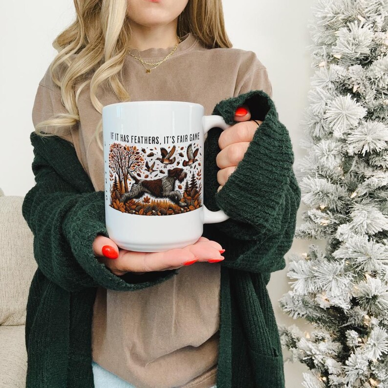 Custom Wirehaired Pointing Griffon Christmas Coffee Mug Personalized ...