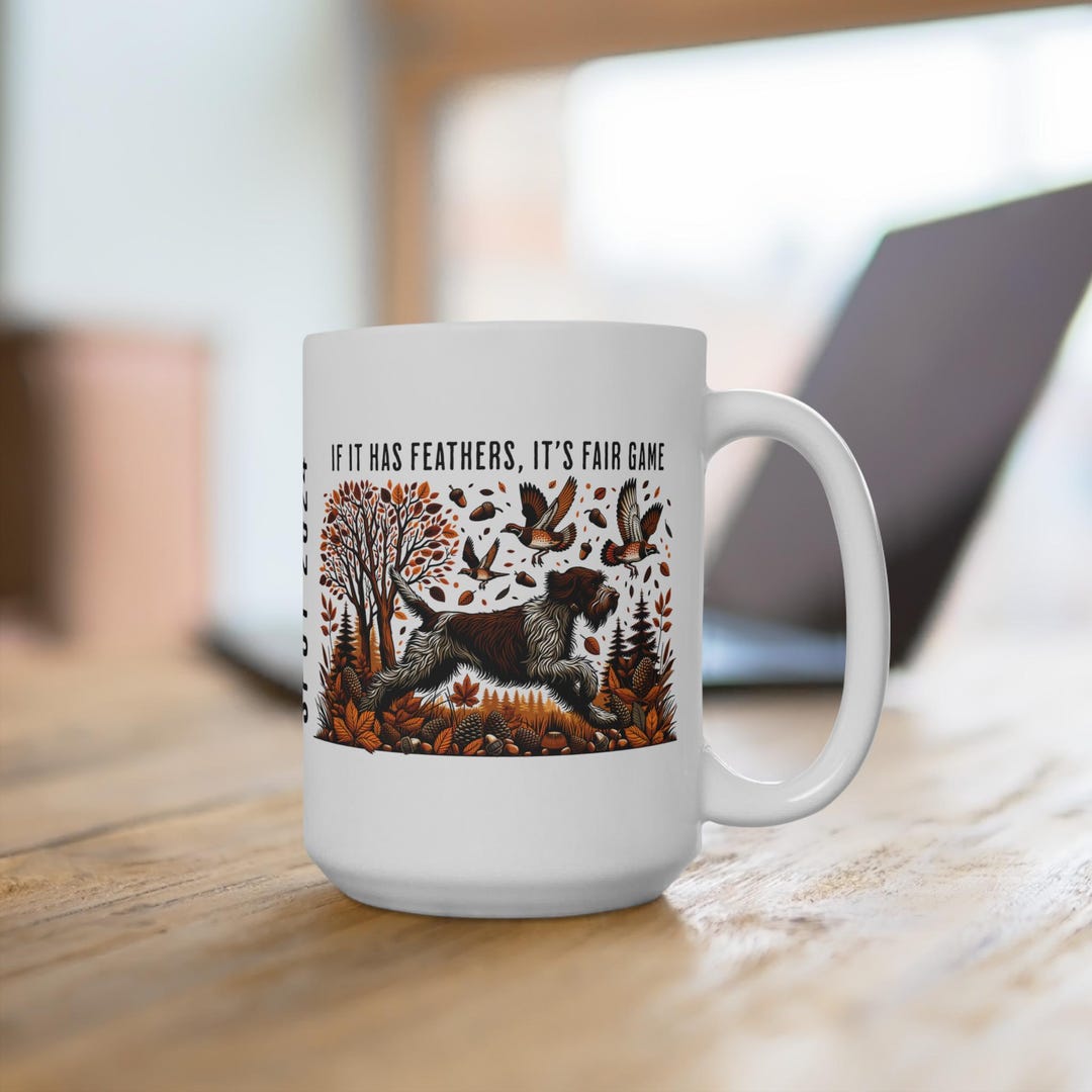 Custom Wirehaired Pointing Griffon Christmas Coffee Mug Personalized ...