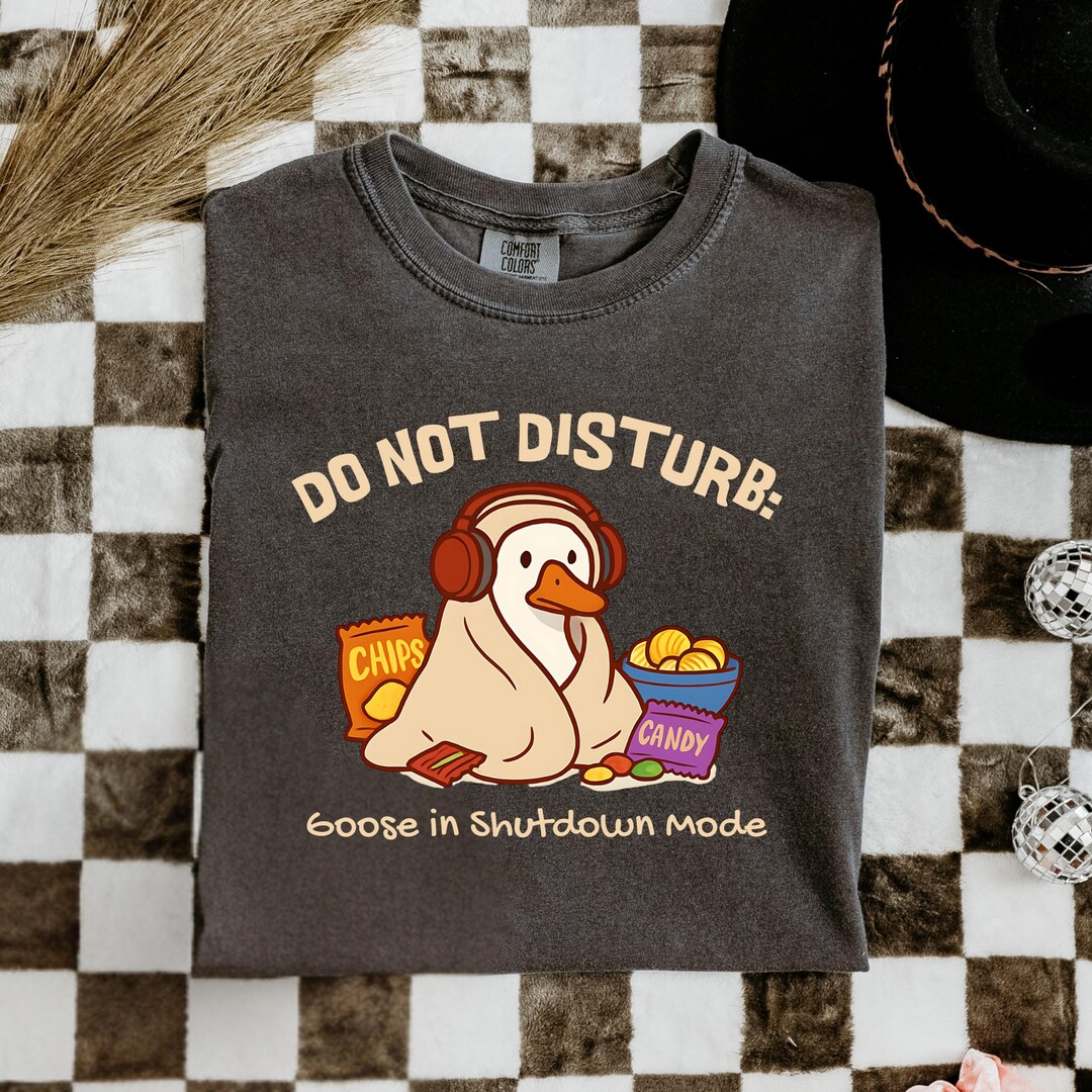 Do Not Disturb Goose in Shutdown Mode Overstimulated Comfort Colors ...