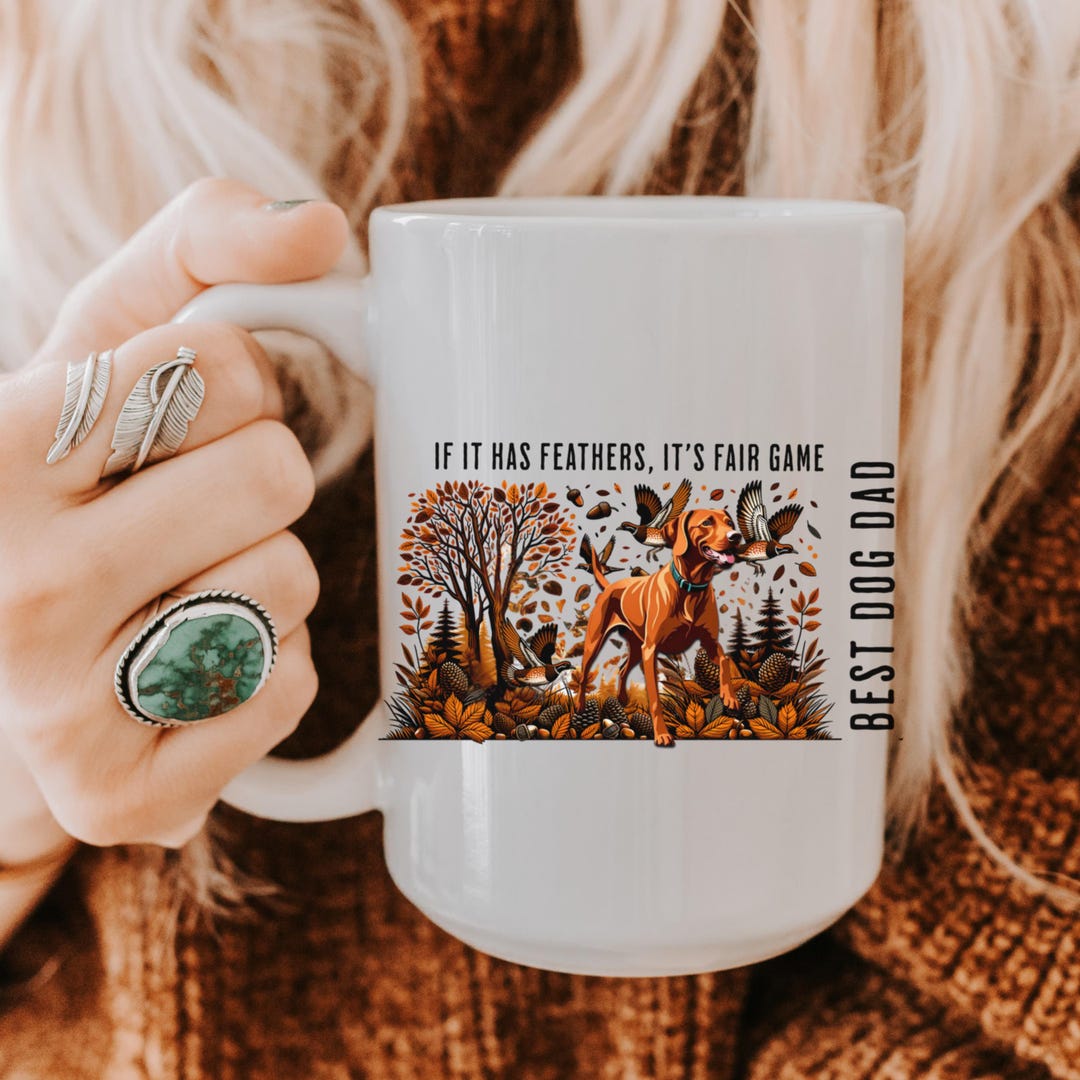 Custom Hungarian Vizslas Vizzy Coffee Mug Personalized Dog Father's Day ...