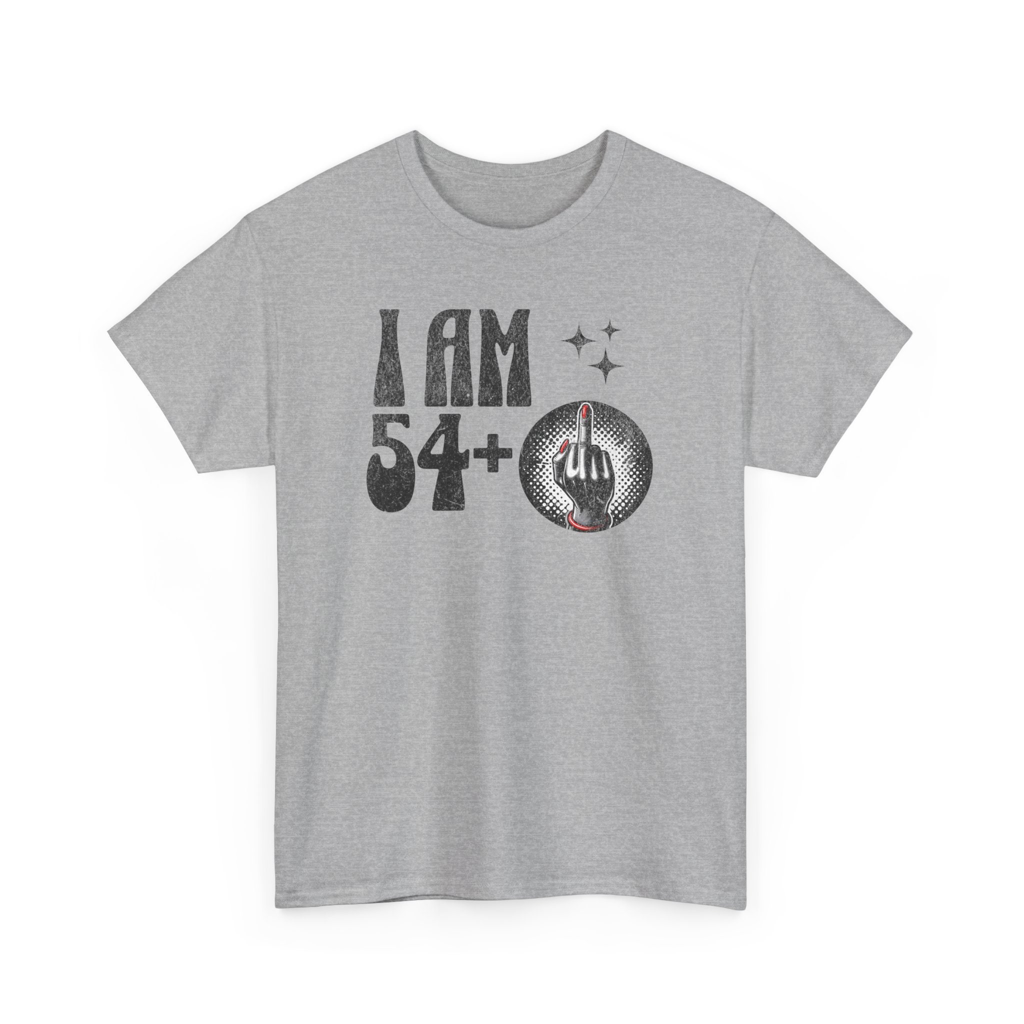 54 Plus 55th Birthday Middle Finger Shirt Aged to Perfection Birthday ...