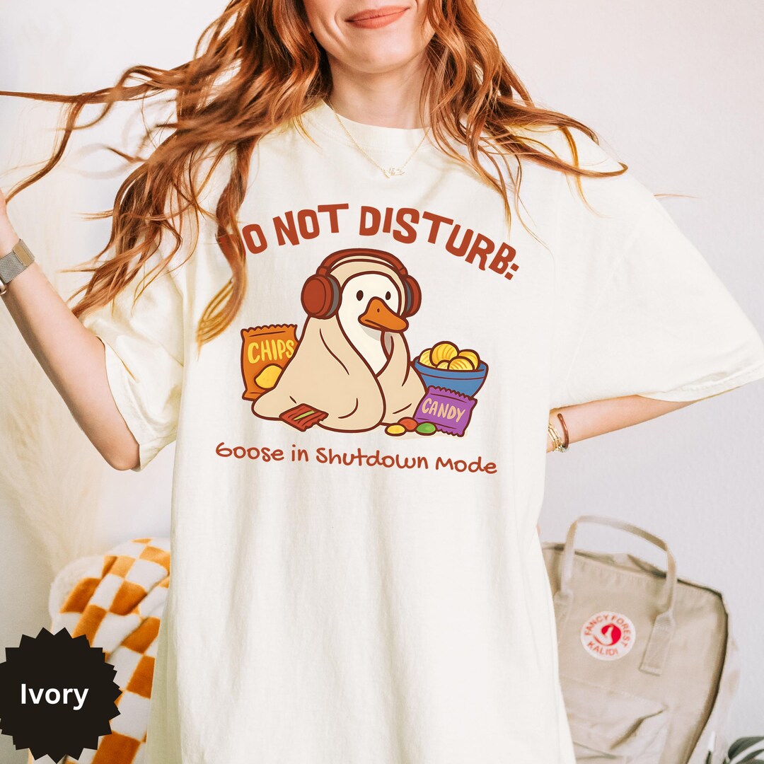 Do Not Disturb Goose in Shutdown Mode Overstimulated Comfort Colors ...