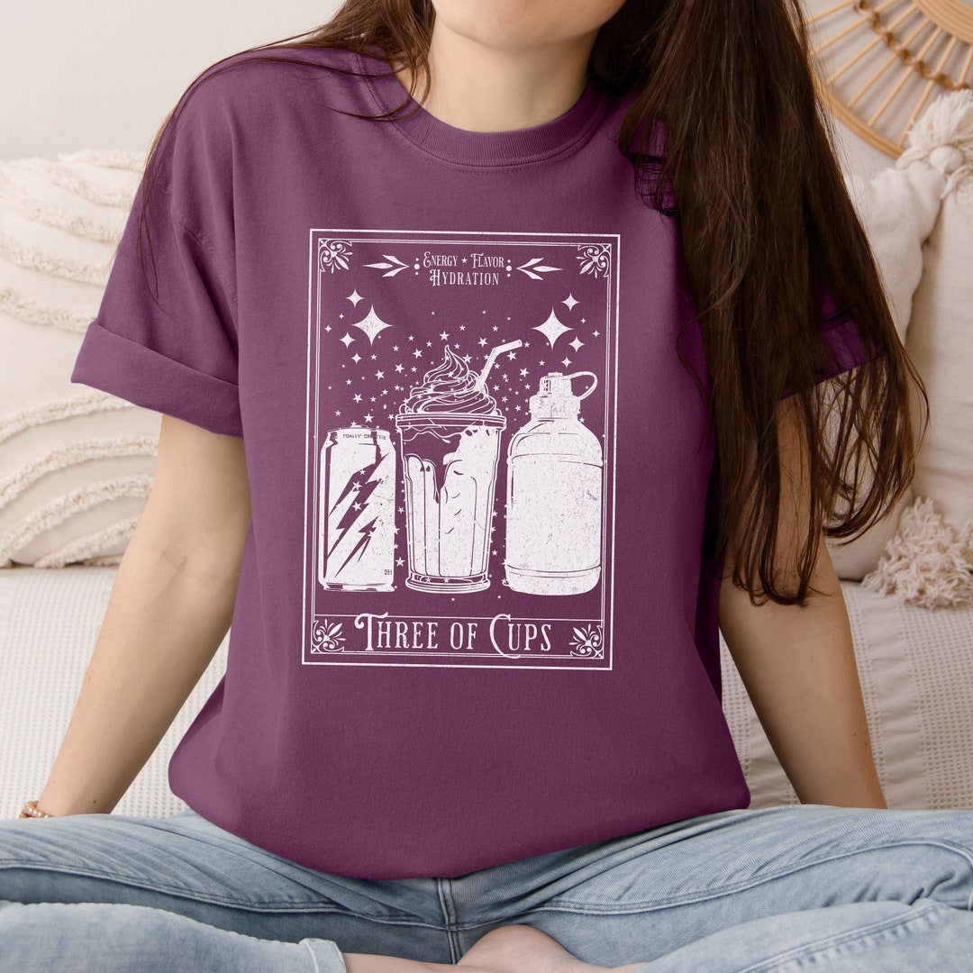 Three of Cups Neurodiversity Tarot Shirt Beverage Goblin Emotional ...