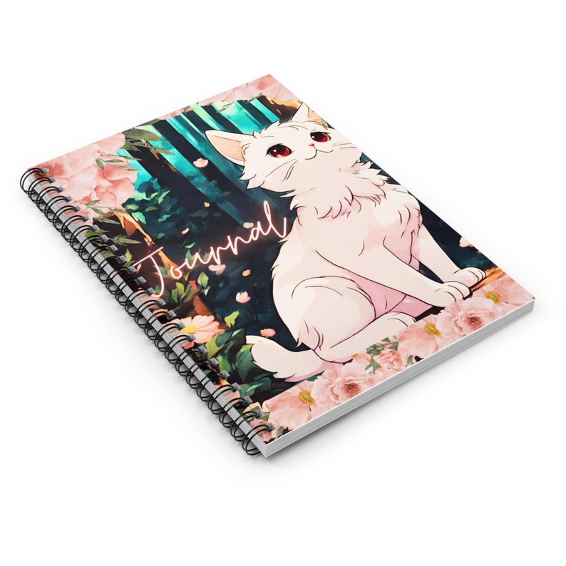 Cute Cat Notebook cat Journal, Gift for Her, Girl Daily Journal, Cat ...