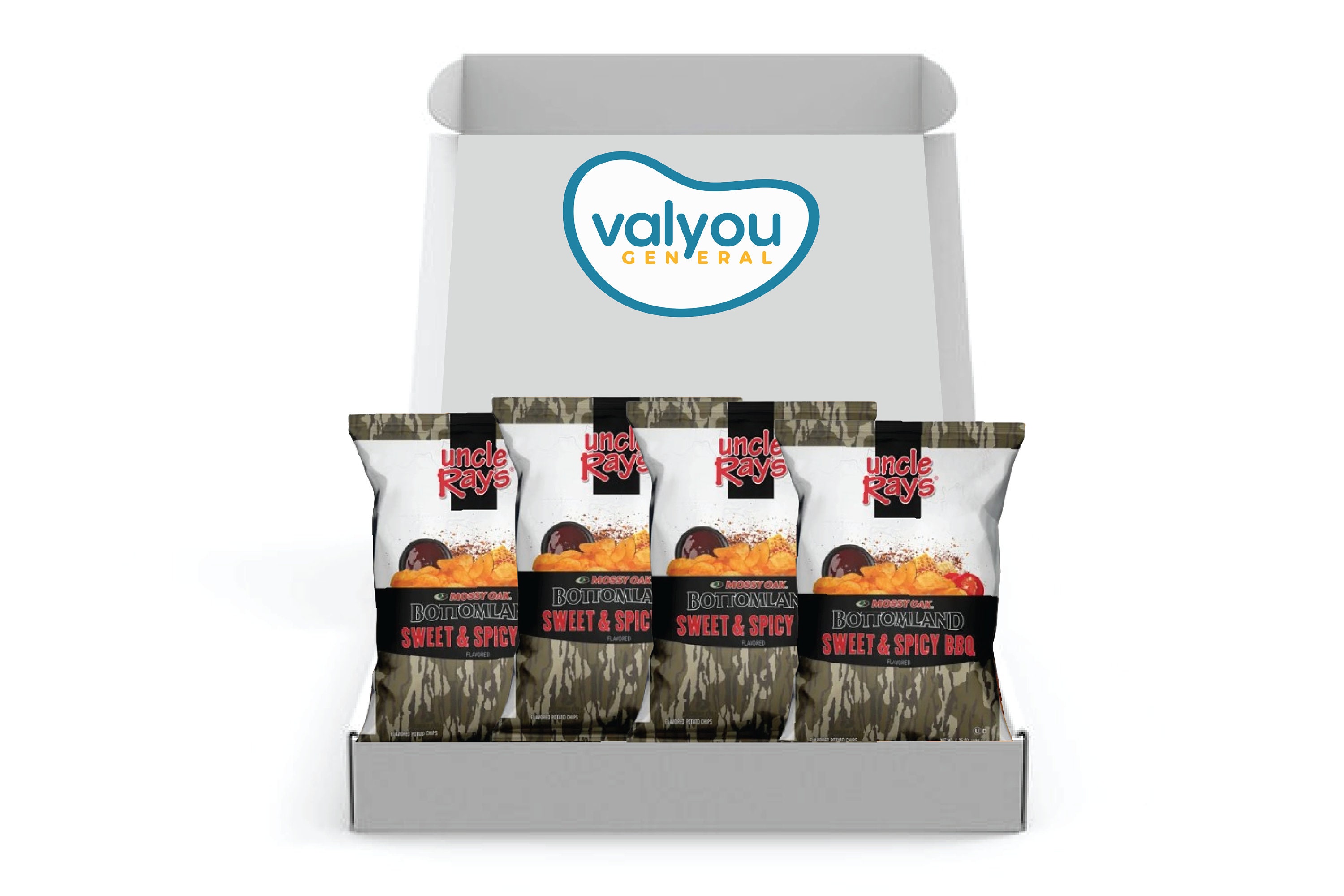 4 Bags | Uncle Ray's Mossy Oak Bottomland Sweet & Spicy BBQ Potato ...