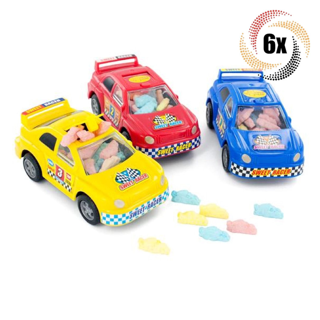 6x Cars Kidsmania Novelty Sweet Racer Assorted Candy Filled Car | .42oz ...
