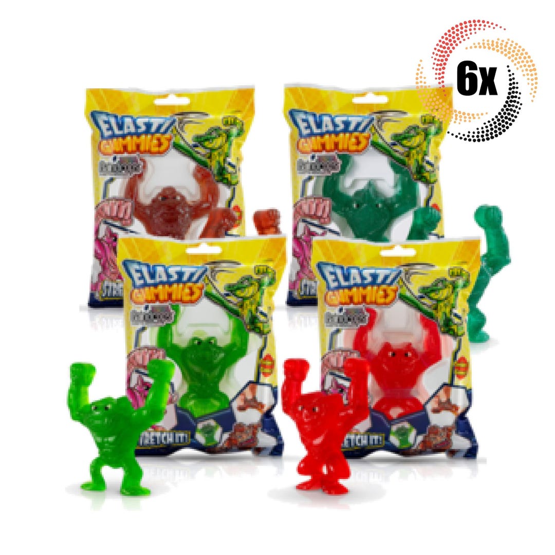 6x Packs Raindrops Elasti Gummies Assorted Flavor Stretchy Candy | 1 ...
