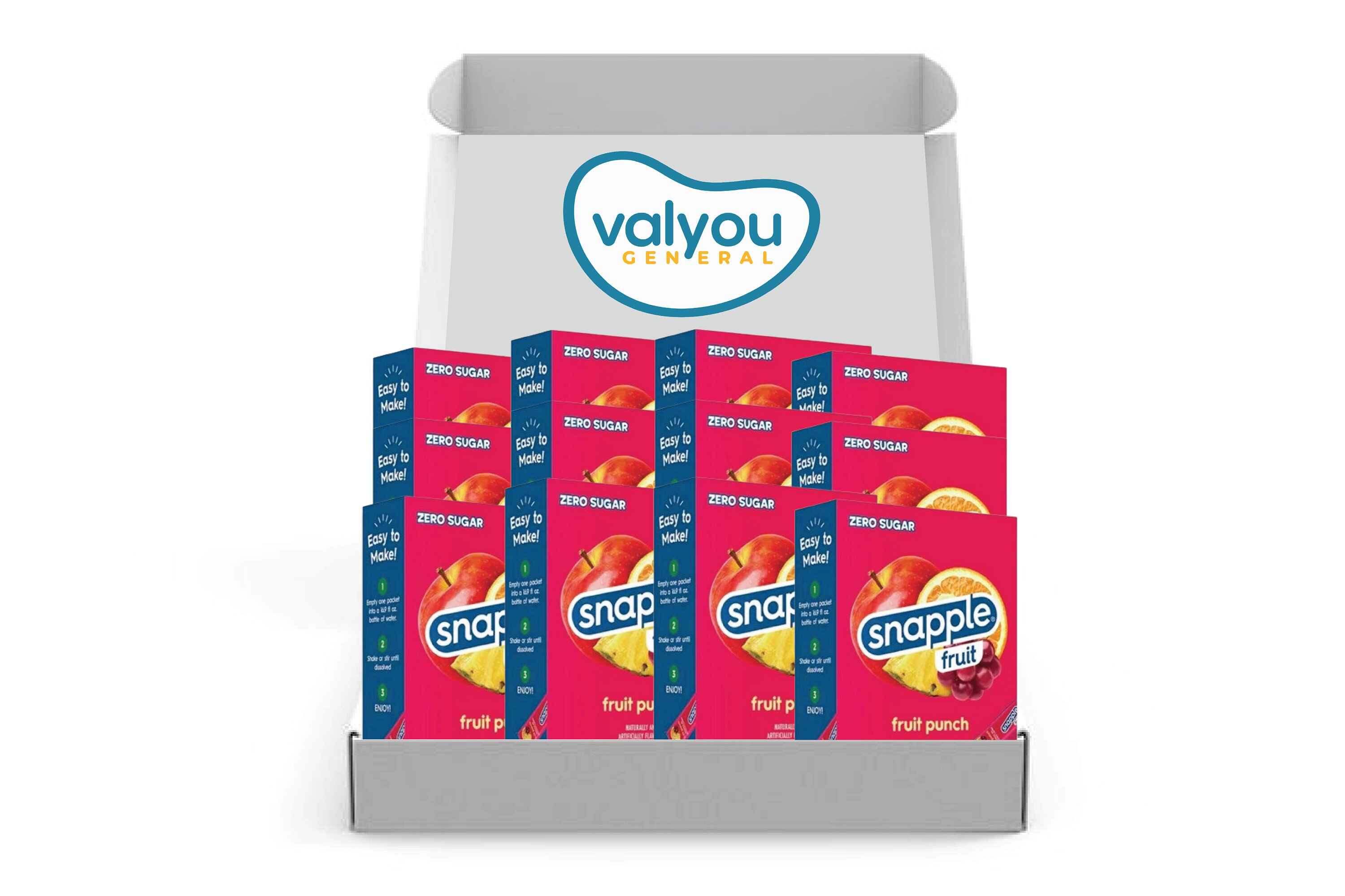 12 Packs (full Box) | Snapple Fruit on the Go Variety Flavor Drink Mix ...