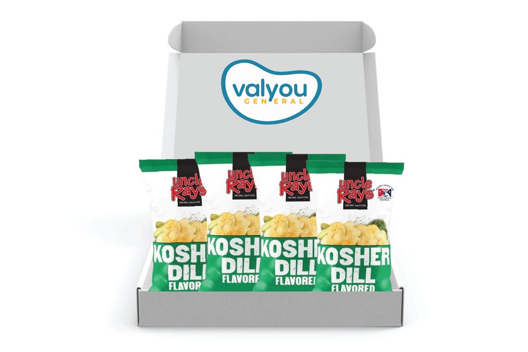 4 Bags | Uncle Ray's Kosher Dill Flavor Quality Potato Chips | 4.25oz ...