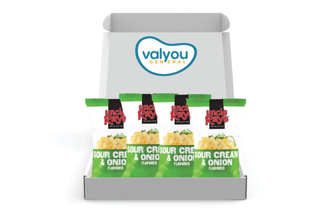 4 Bags | Uncle Ray's Sour Cream & Onion Quality Potato Chips | 4.5oz ...