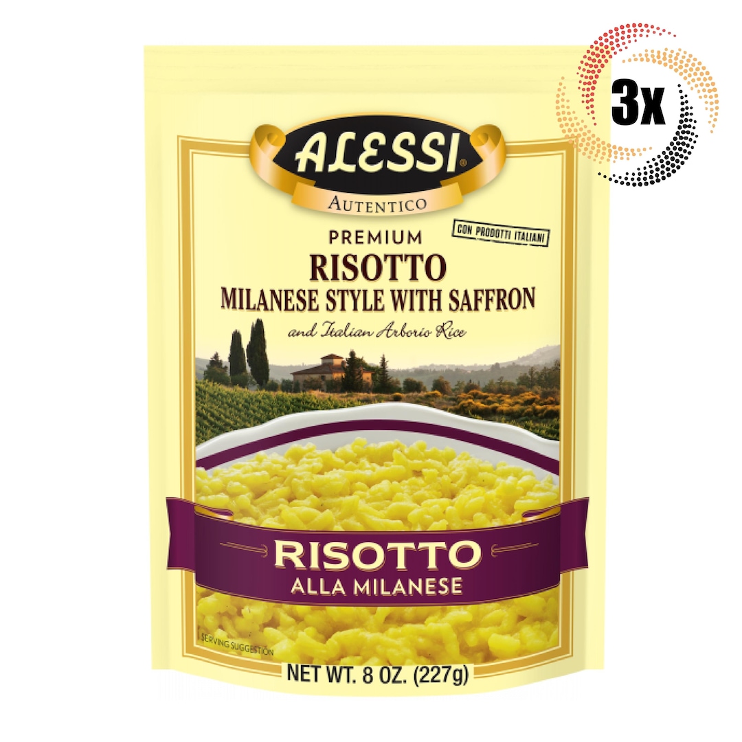 3x Packs Alessi Autentico Premium Risotto Milanese Saffron & Arborio ...
