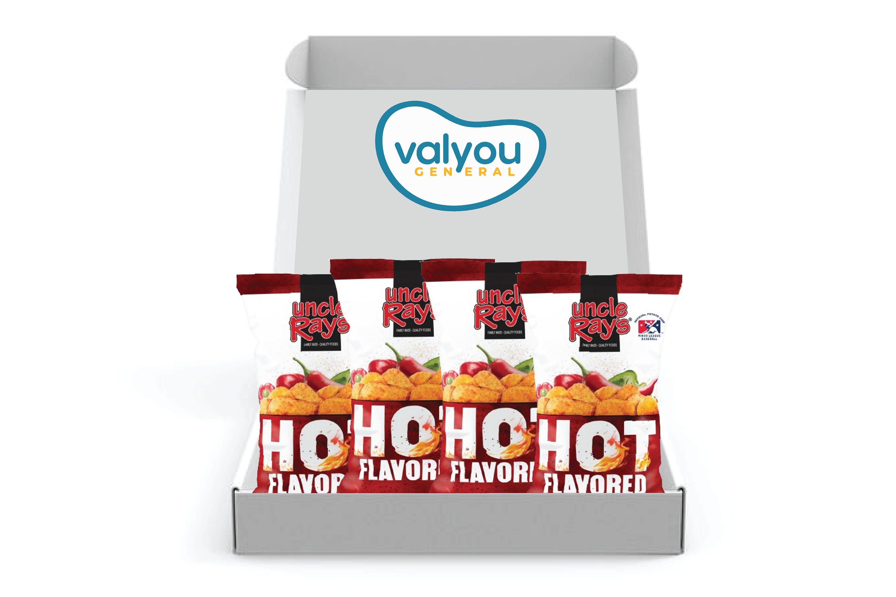 4 Bags | Uncle Ray's Hot Flavored Potato Chips | 4.5oz | Spicy Flavor ...