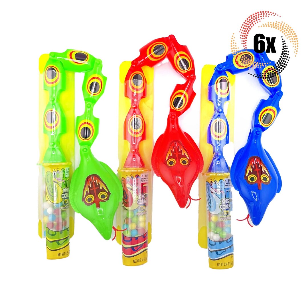 6x Cobra Koko's King Cobra Assorted Flavor Candy Filled Toys | .56oz ...