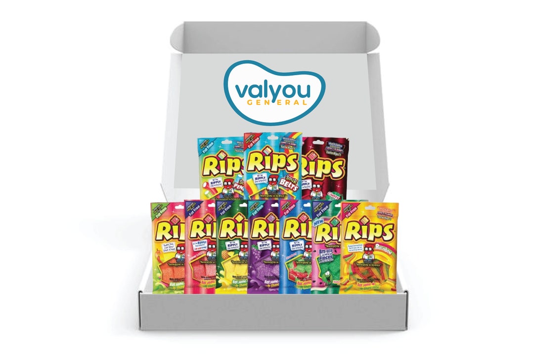 10 Bags | Rips Variety Flavor Bite Size Licorice Pieces Candy | 4oz ...