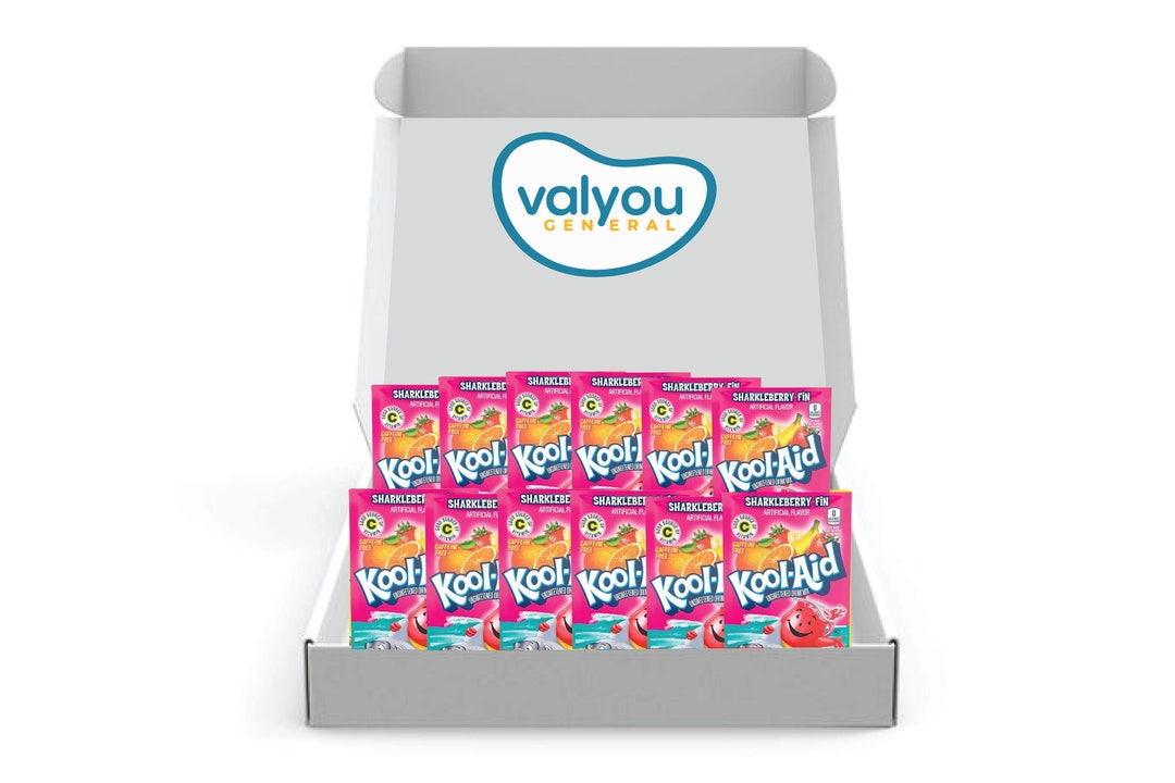 12 Packs | Kool-aid Sharkleberry Fin Powdered Soft Drink Mixes ...