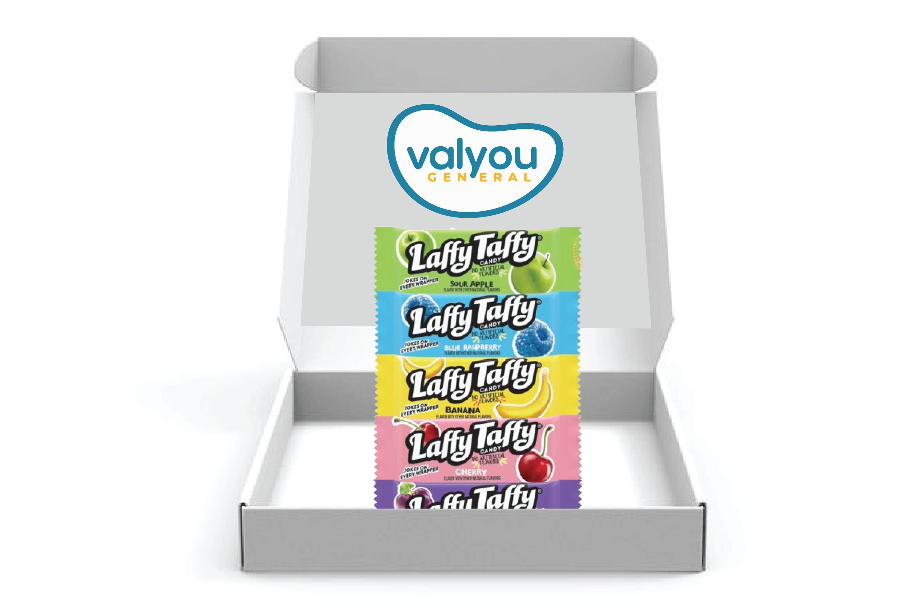 40 Pieces | Laffy Taffy Variety Flavor Taffy Candy Pieces | Jokes on ...