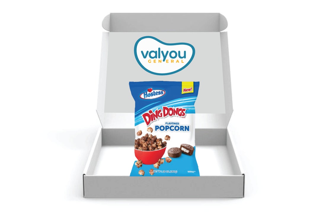 1 Bag | New Hostess Ding Dongs Flavored Popcorn | 10oz | Movie and Game ...