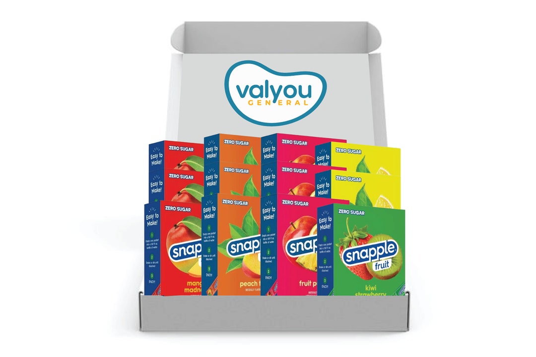 12 Packs (full Box) | Snapple Fruit on the Go Variety Flavor Drink Mix ...