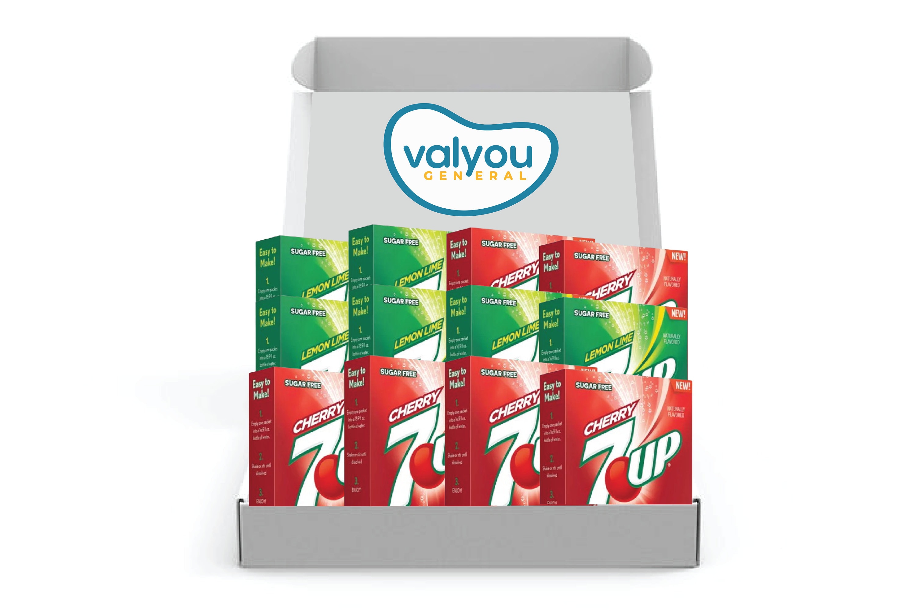 12 Packs (full Box) | 7up on the Go Variety Flavor Drink Mix | 6 ...