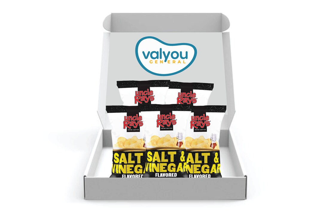 6 Bags | Uncle Ray's Salt & Vinegar Flavored Potato Chips | 3oz ...