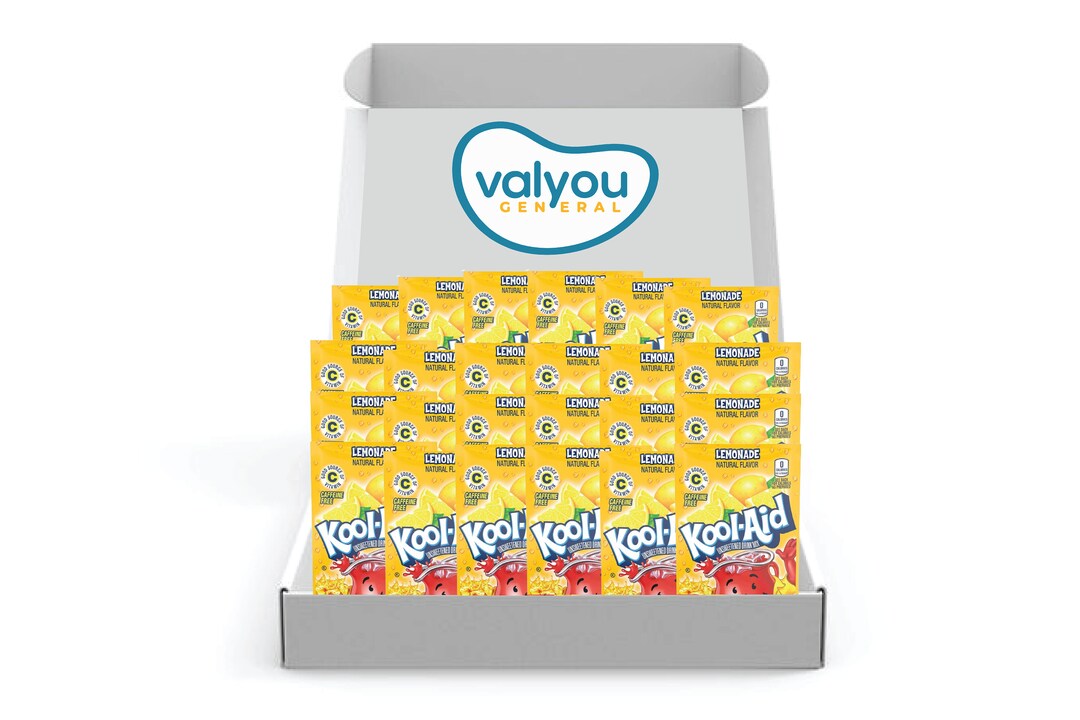 48 Packs (full Box) | Kool-aid Lemonade Powdered Soft Drink Mixes ...