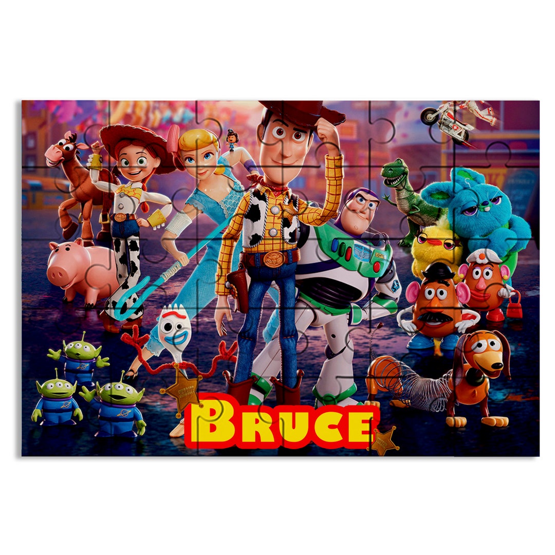 Toy Story Custom Jigsaw Puzzle for Kids With Name - 30pcs | 7.5x9.5in ...